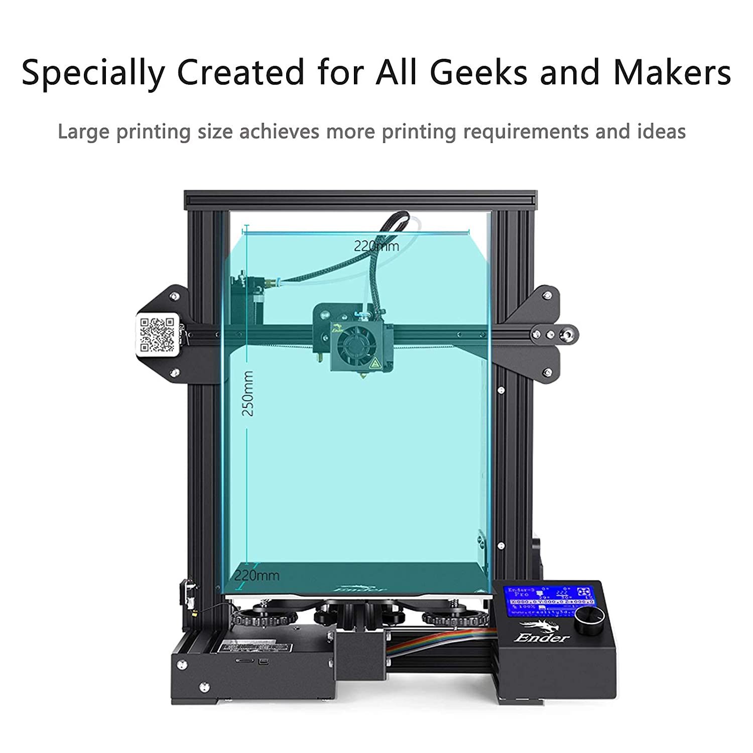 Buy Ender-3Pro 3D Printer with BL Touch Bed Level, 2KG PLA Filament Online