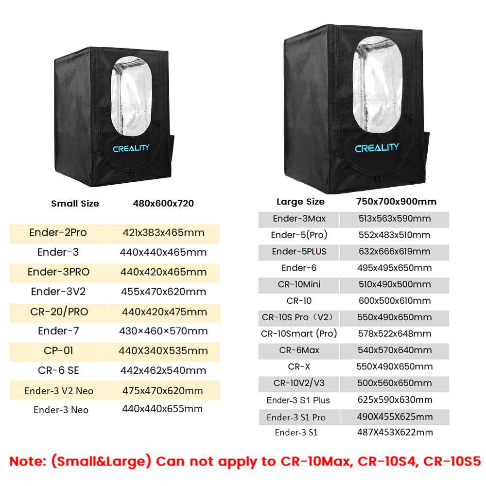 Creality Ender Enclosure Fireproof and Dustproof for Ender 3V2/ Ender 3 Pro