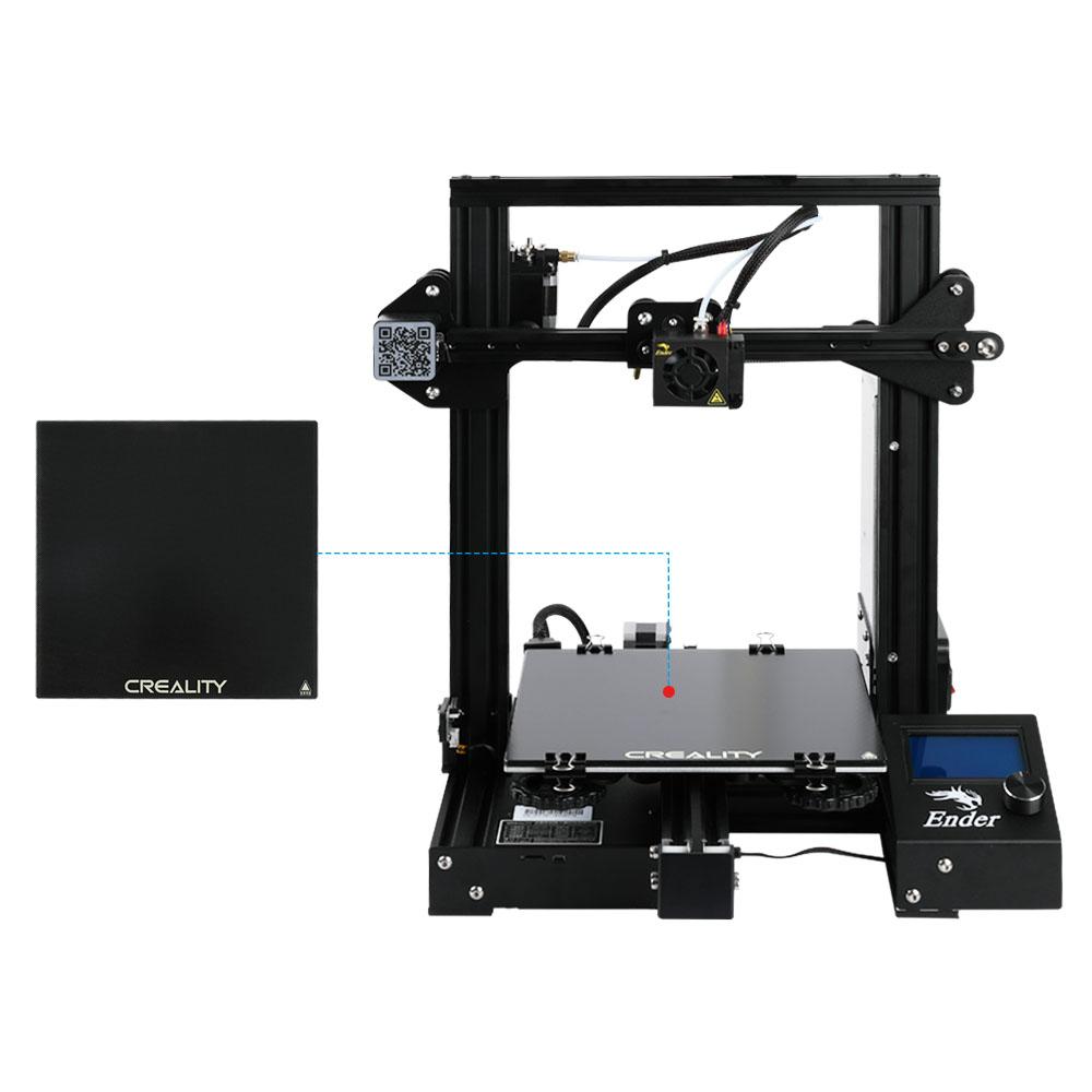 Creality Ender 3 3D Printer with Tempered Glass Plate and Nozzles